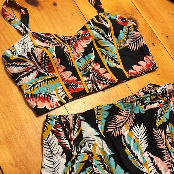 Skirts | Tropical Print Twopiece Set 2 For 2 | Poshmark